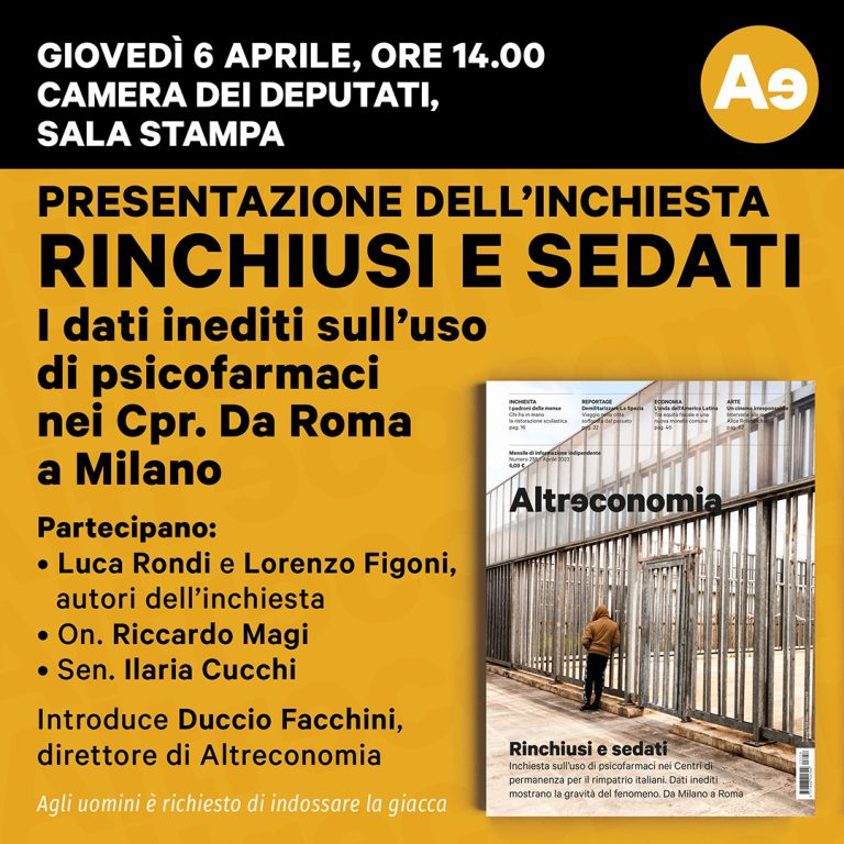 Rinchiusi e Sedati: I dati inediti dell'uso dei psicofarmaci nei Cpr ...