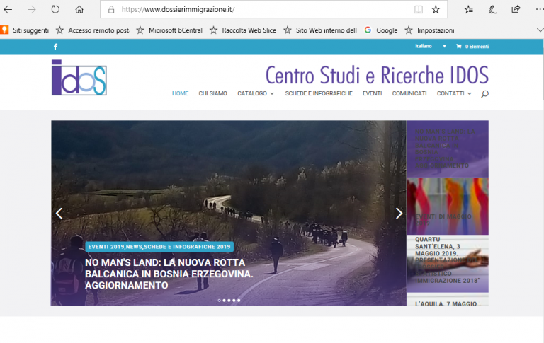 Online il nuovo sito web del Centro Studi e Ricerche IDOS